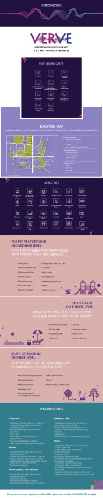 Verve -Thoughtful Residences with Infinite Bliss of serene views